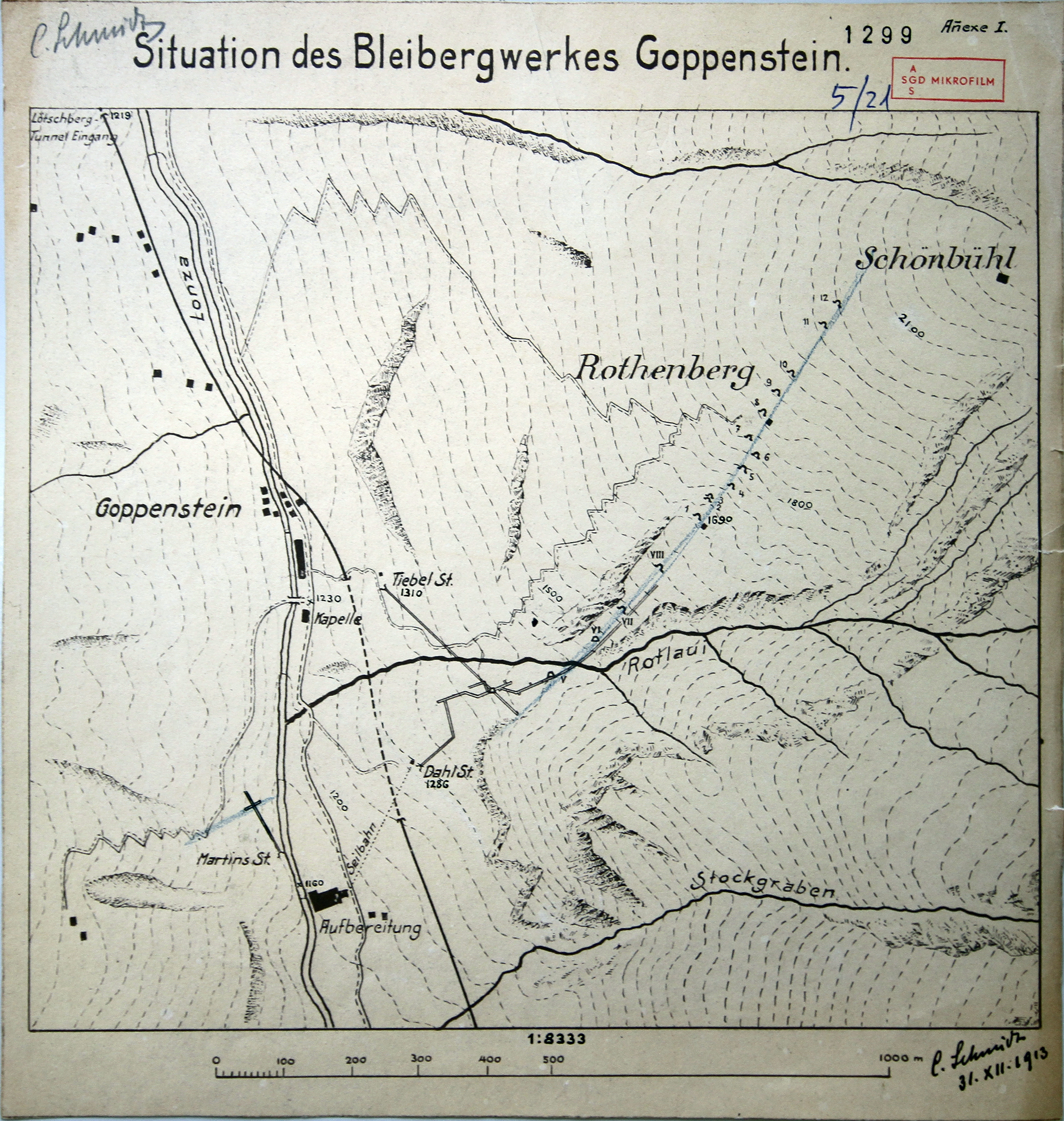 Goppenstein Dahlstollen ‹ Bergwerkforschung
